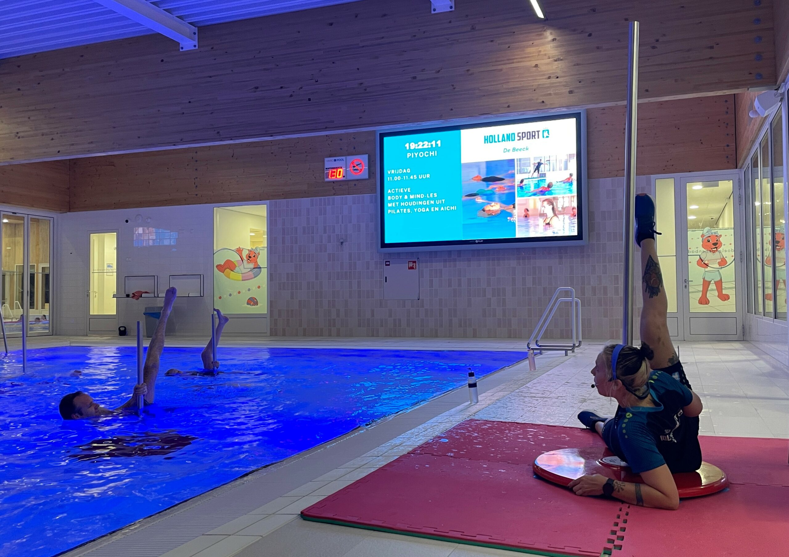 Vader en dochter sporten samen in De Beeck - Sportcentrum De Beeck